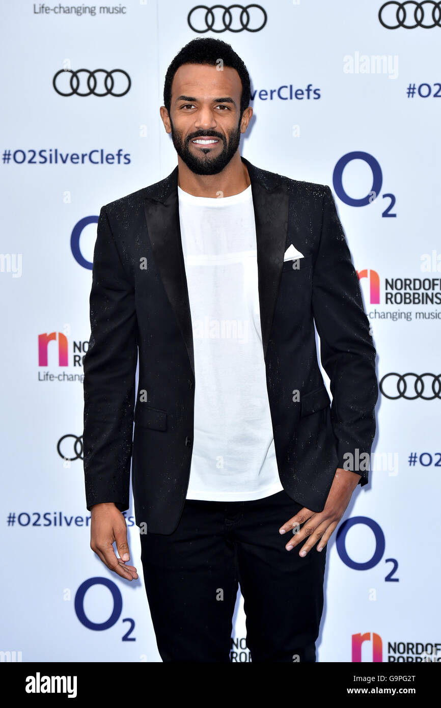 Craig David attending the O2 Silver Clef Awards, in association with ...