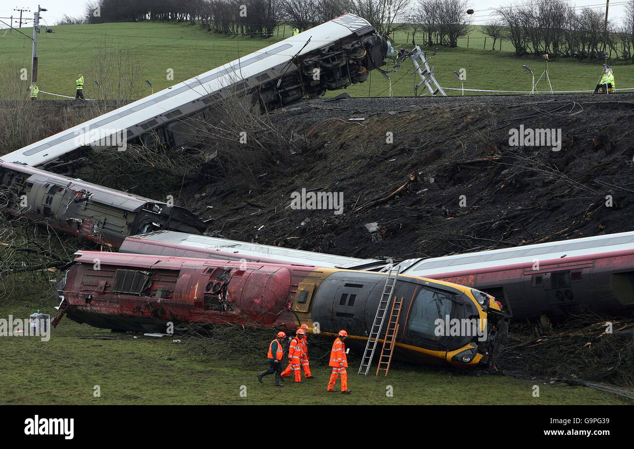 Train crash aerial hi-res stock photography and images - Alamy