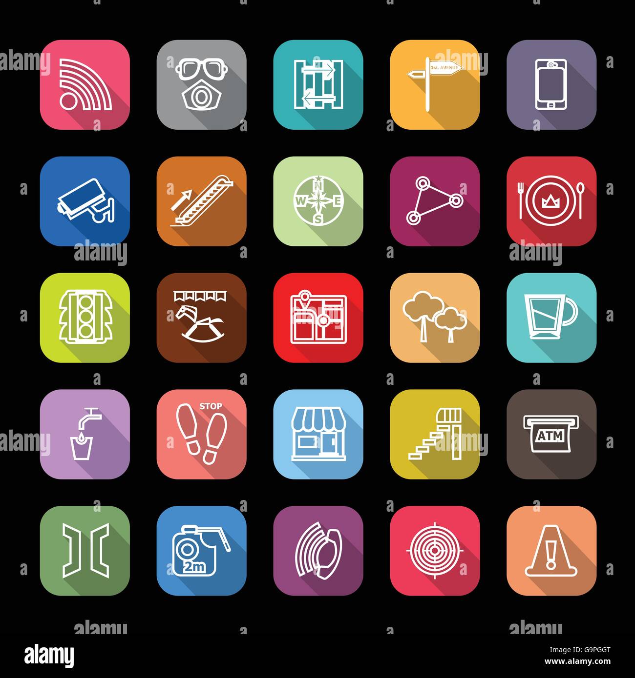 Long walk pathway Stock Vector Images - Alamy