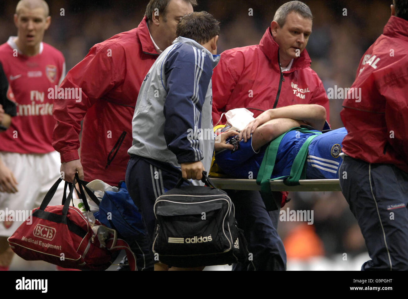 Stretchered off stretcher hi-res stock photography and images - Alamy