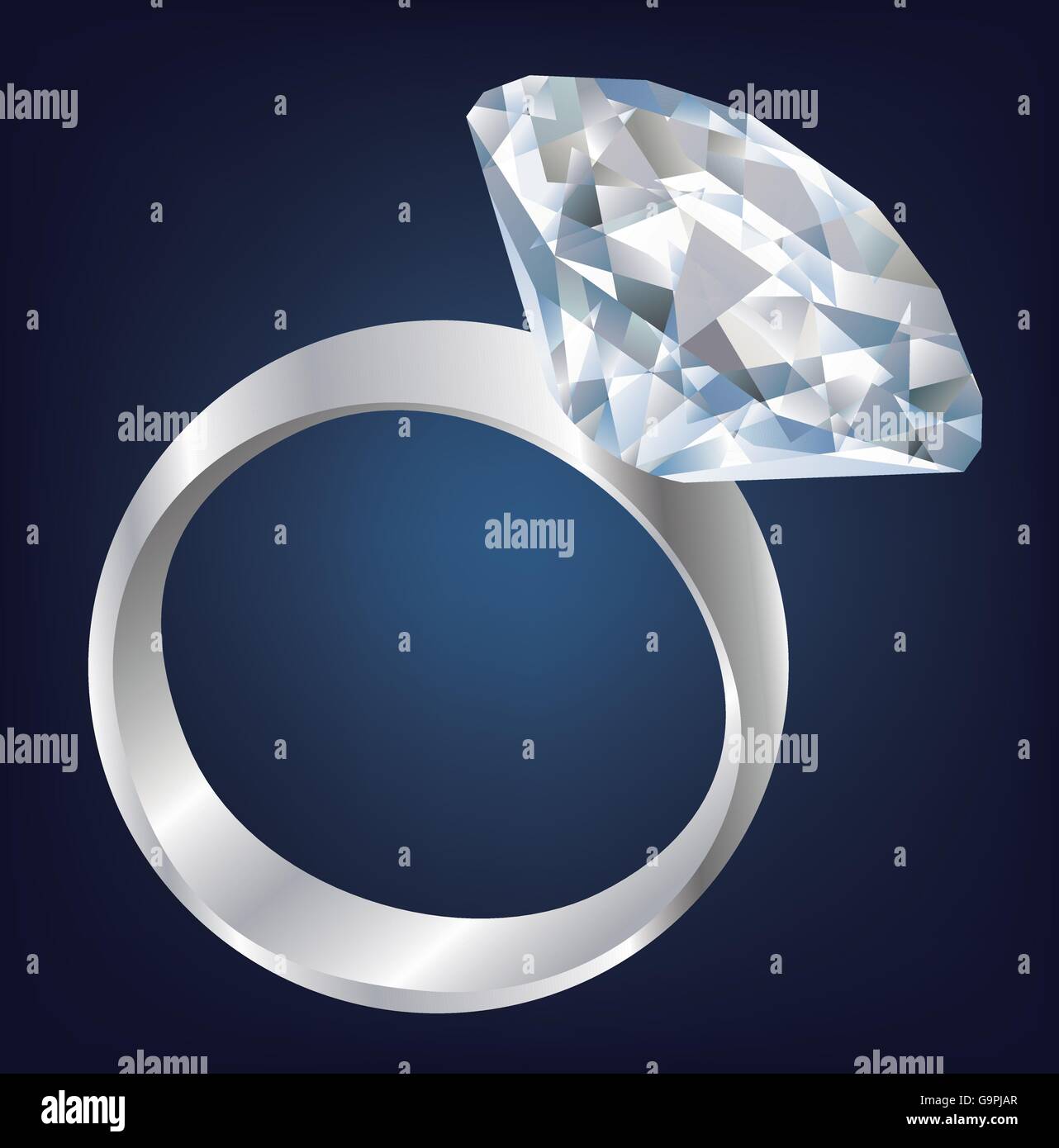 Diamond Shiny bright ring. Vector illustration Stock Vector Image & Art ...