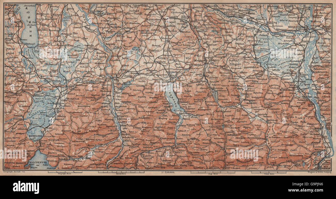 BAYERISCHE ALPEN. Bavarian Alps. Lenggries Spitzingsee Bayrischzell ...