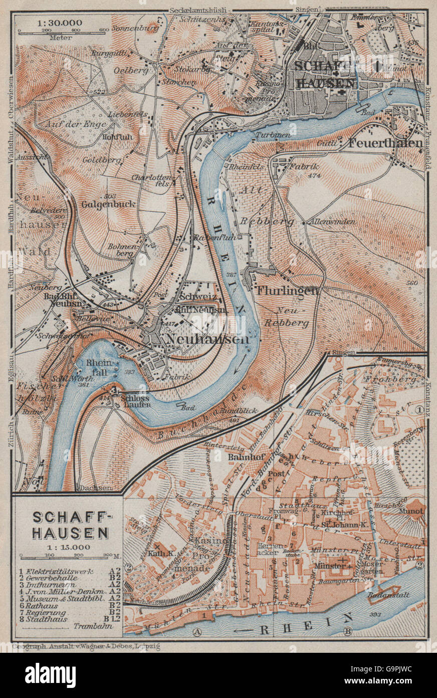 Rhine Falls Map