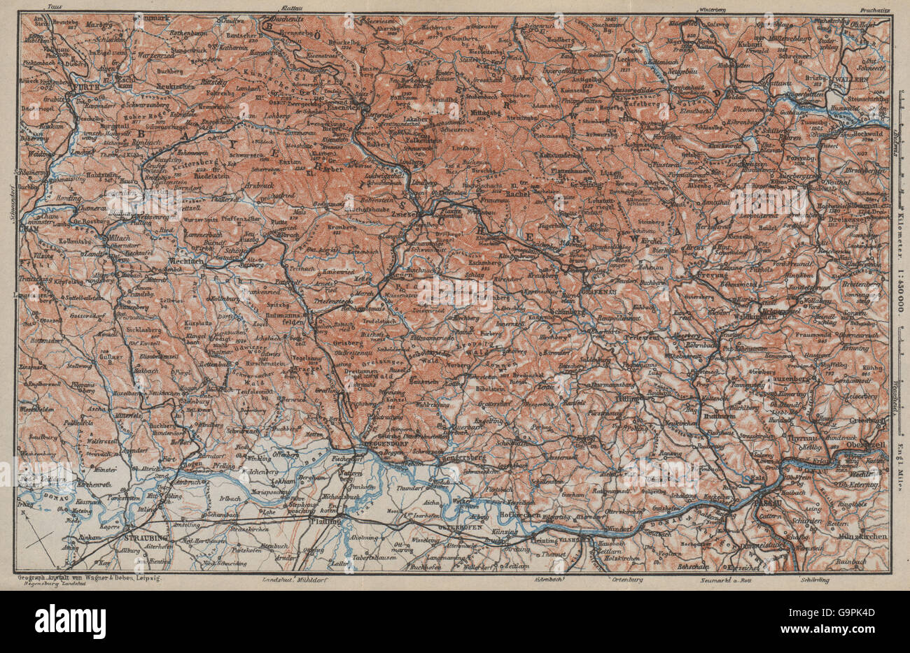 Bavarian Forest Germany Map