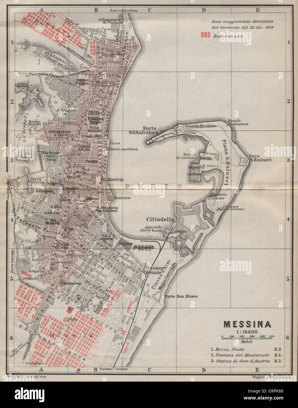 Mappa messina hi-res stock photography and images - Alamy