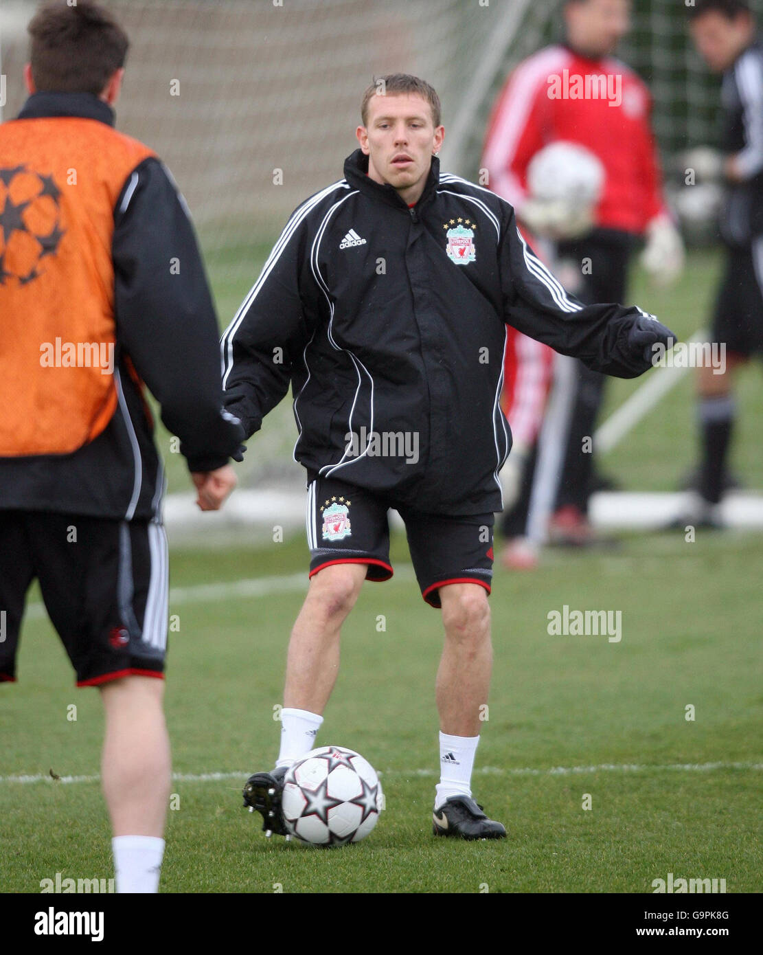 Liverpools craig bellamy training session melwood hi-res stock ...