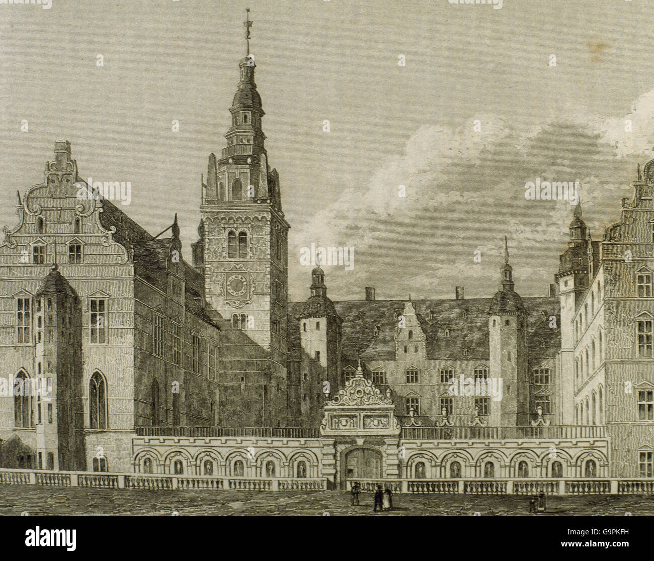 Frederiksborg castle engraving hi-res stock photography and images - Alamy