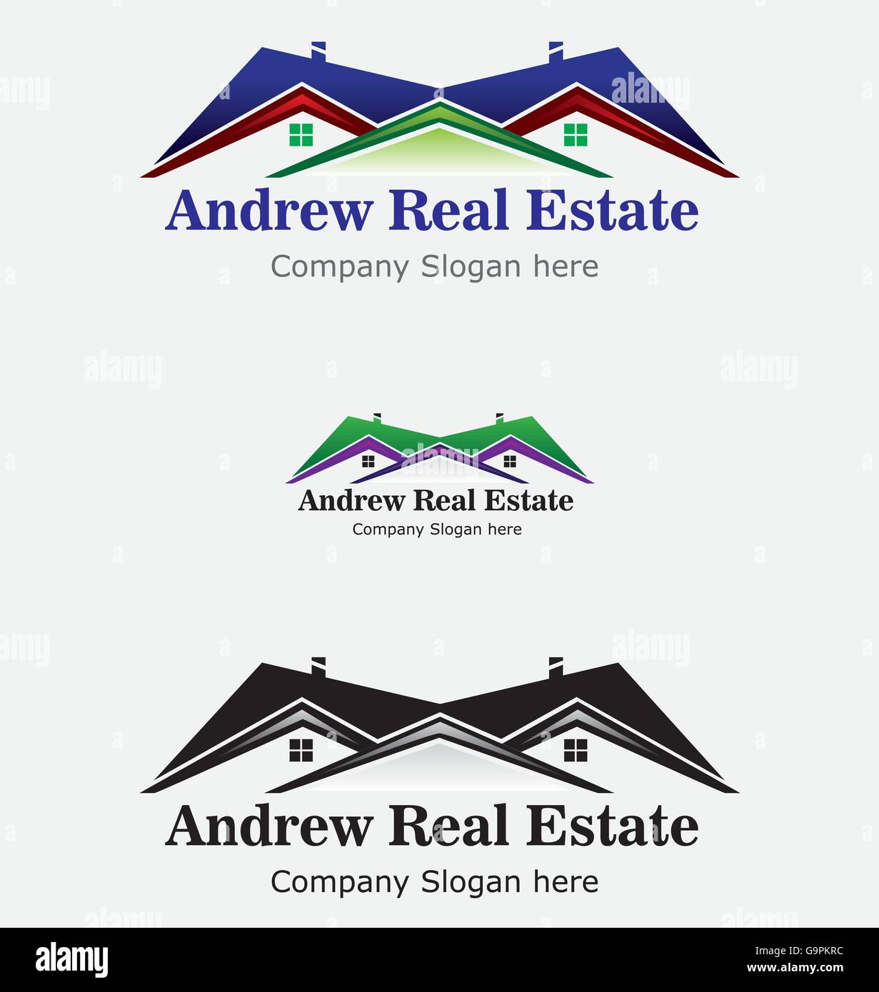 Estate logos collection Stock Vector Images - Alamy