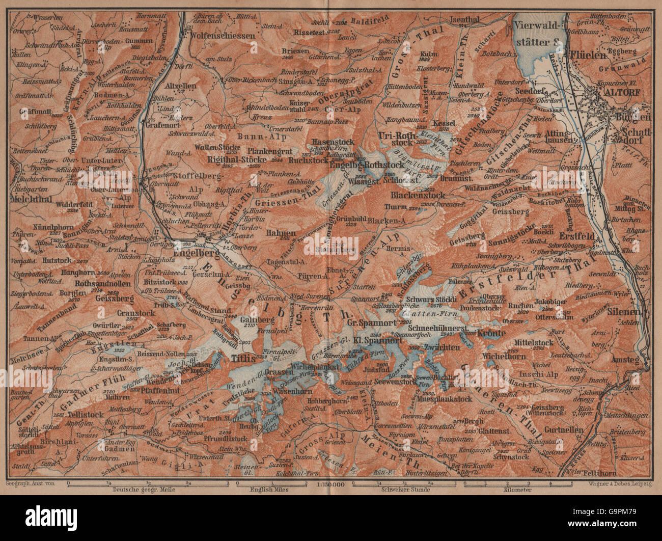 ENGELBERG ENVIRONS. Uri/Urner Alps Titlis Blackenstock Sarnen Altorf ...