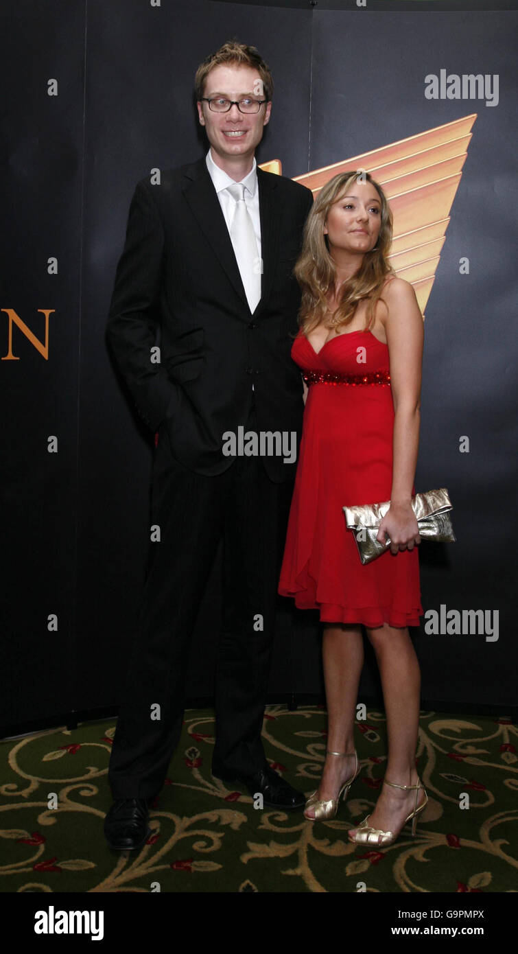 Stephen Merchant and partner arrive at The Royal Television Society ...