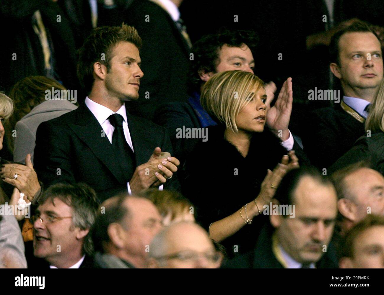 Football soccer mid length half celebration hi-res stock photography ...