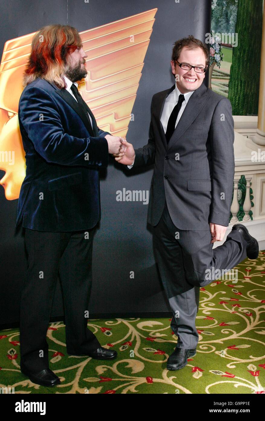 Justin Lee Collins and Alan Carr arrive at The Royal Television Society ...