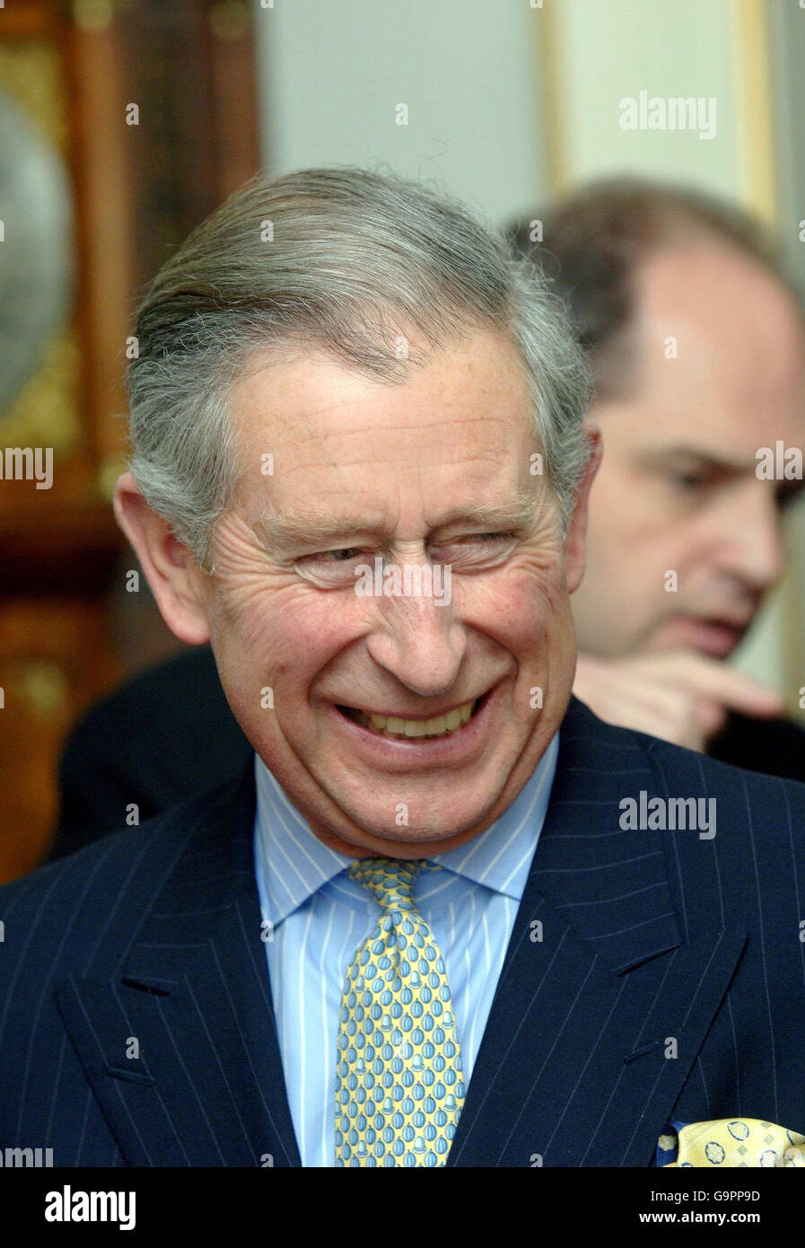 The Prince of Wales smiles at a reception for Age Concern at Clarence ...