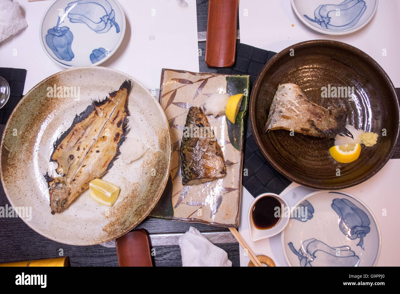 Japan fish grill hi-res stock photography and images - Alamy