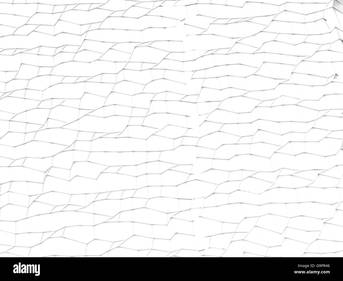 3d abstract tile mosaic room Black and White Stock Photos & Images - Alamy
