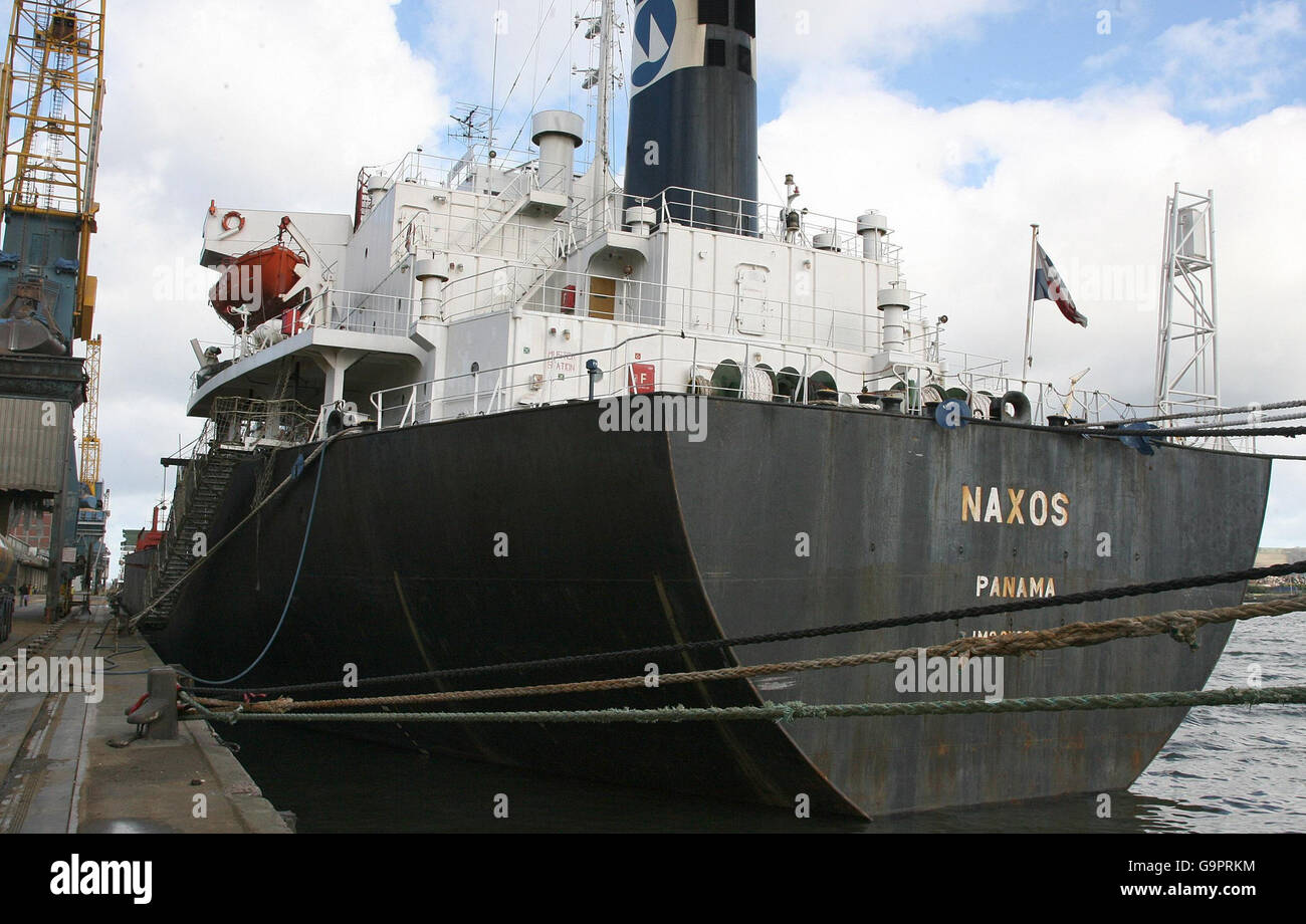 Crew refuse to leave ship Stock Photo - Alamy