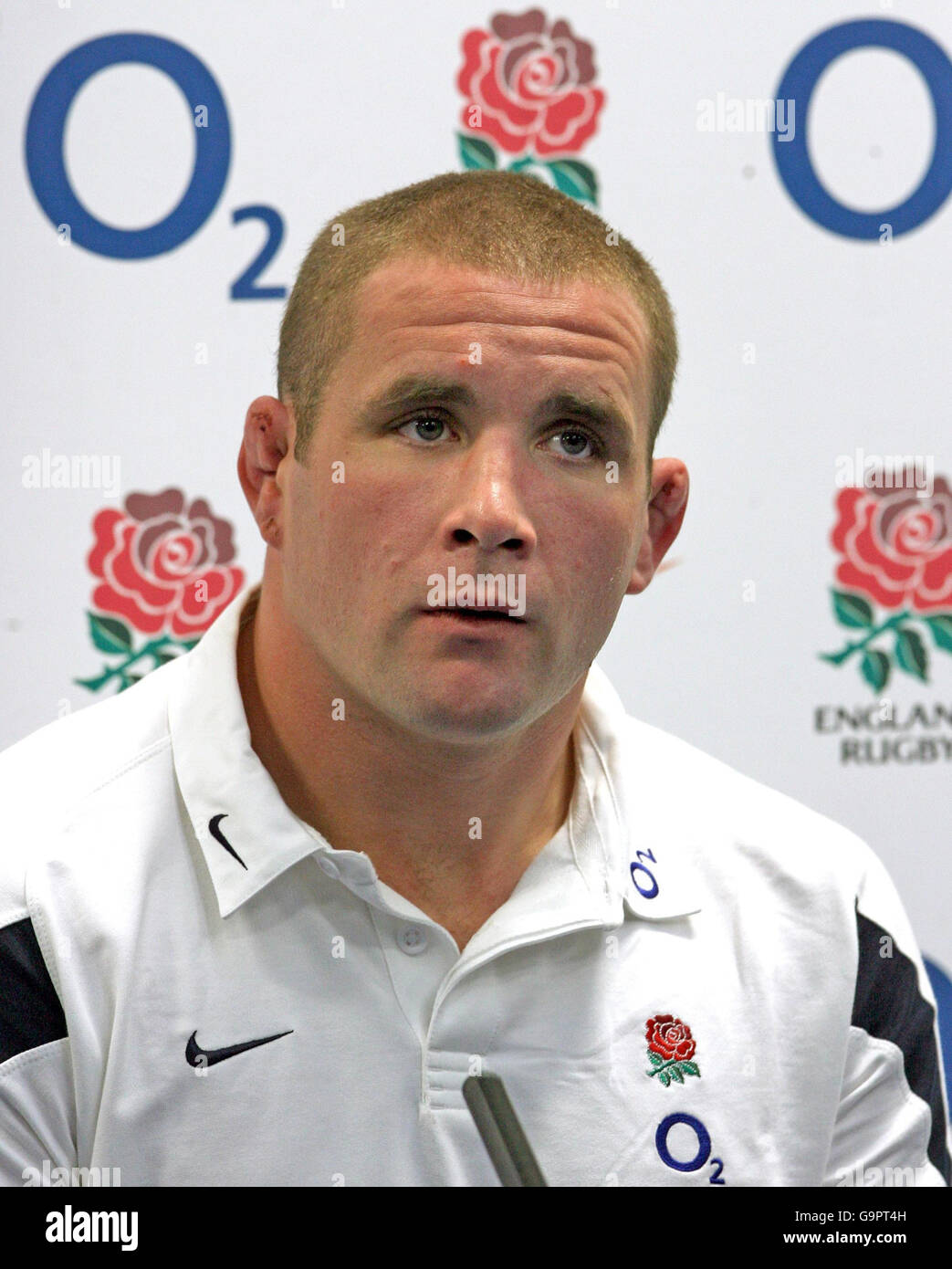 England captain Phil Vickery during a press conference at Bath ...