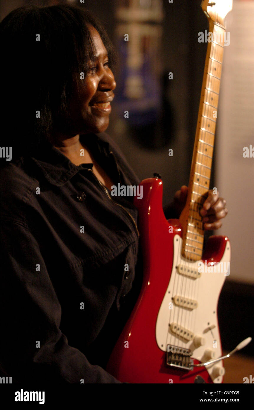 Legendary guitars at Harrods - London Stock Photo - Alamy