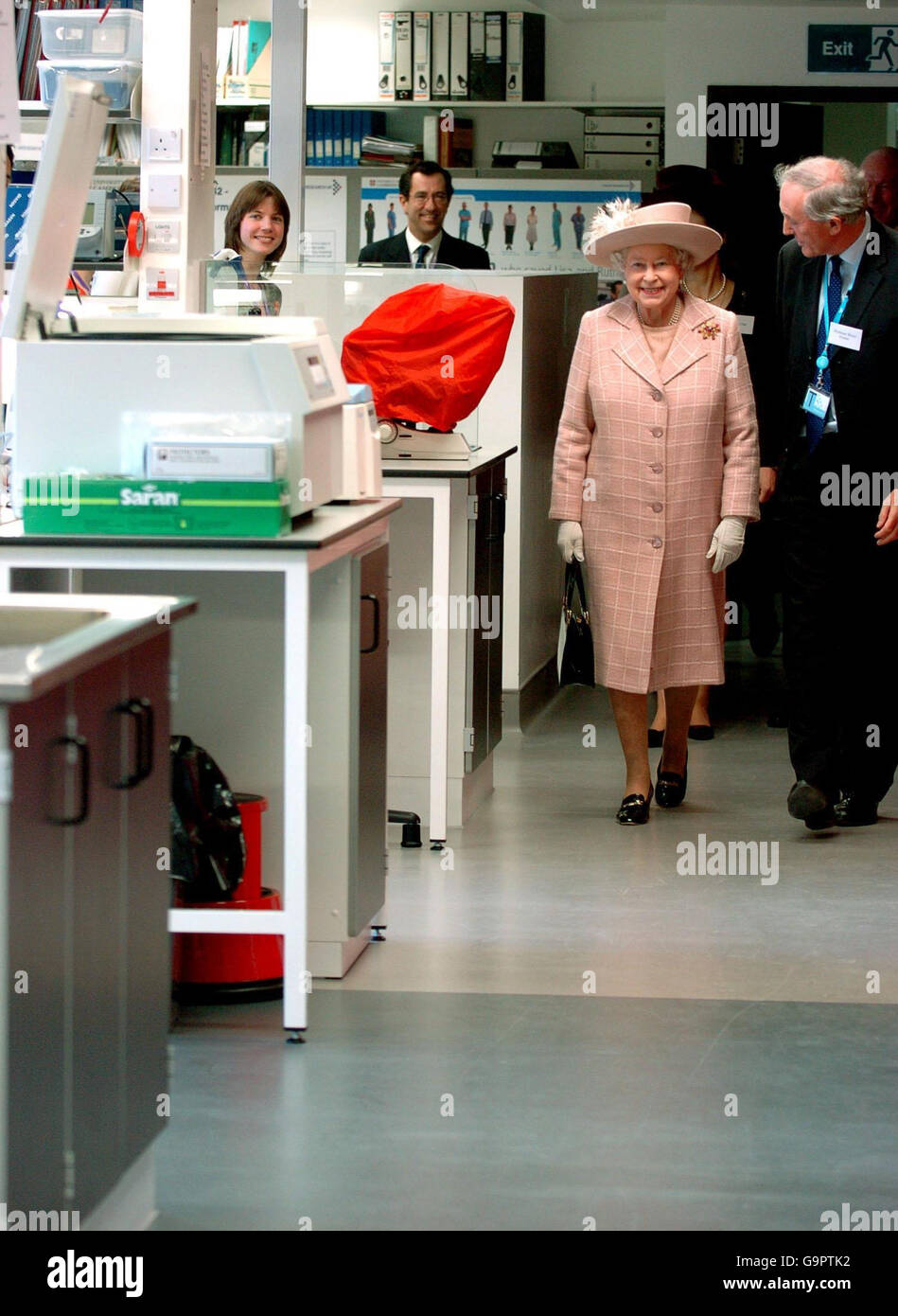 Britain's Queen Elizabeth II during a tour of the newly opened Cancer ...