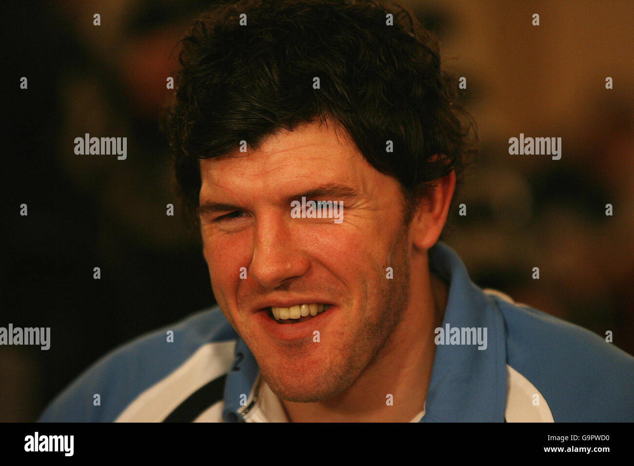 A smiling Shane Horgan during a press conference at the Killiney Castle ...