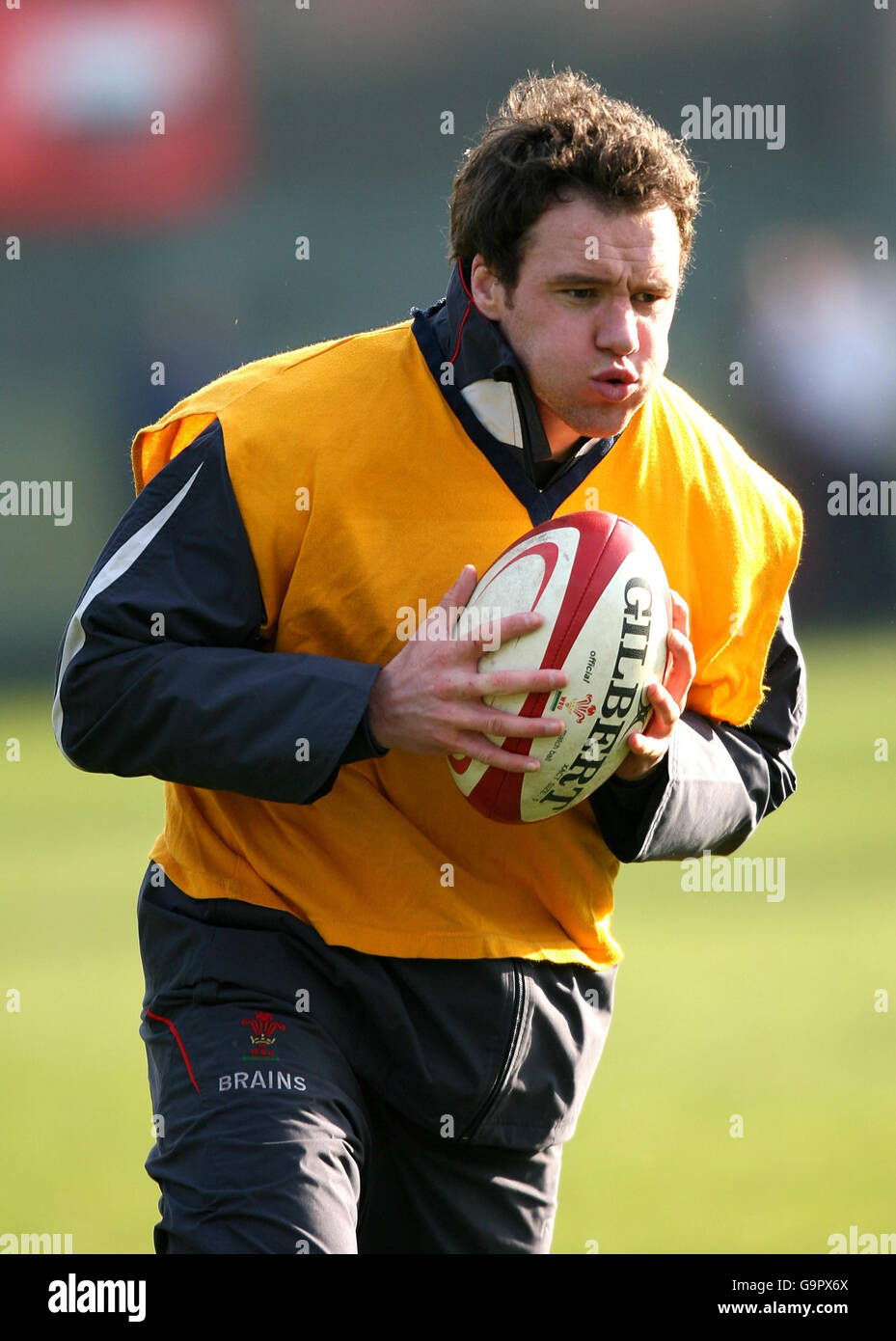 Wales mark jones during a training session at sophia gardens hi-res ...
