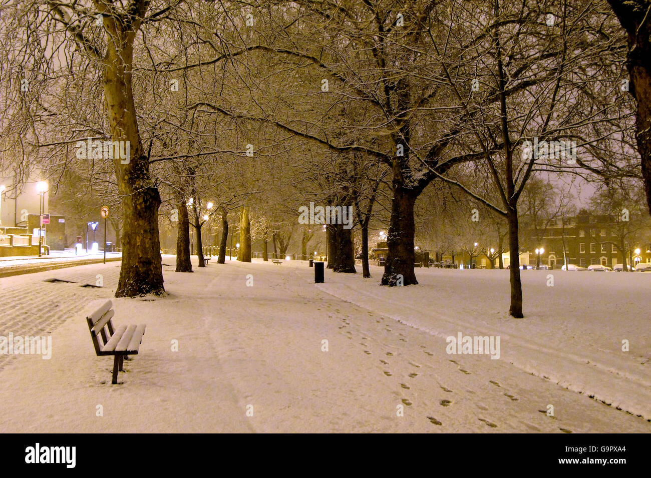 Heavy snowfall across the UK Stock Photo - Alamy