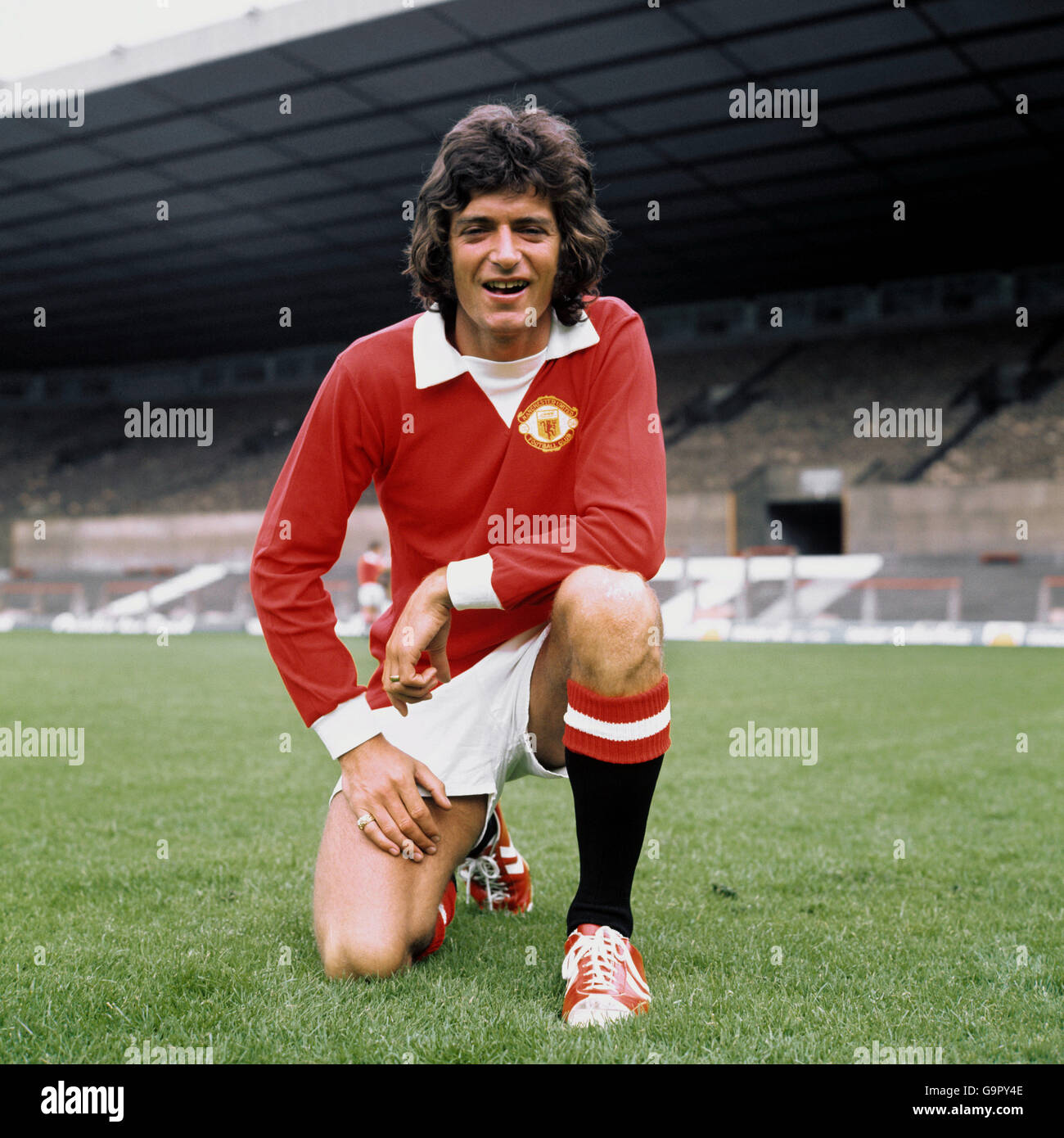 Soccer - Manchester United. Willie Morgan, Machester United Stock Photo ...