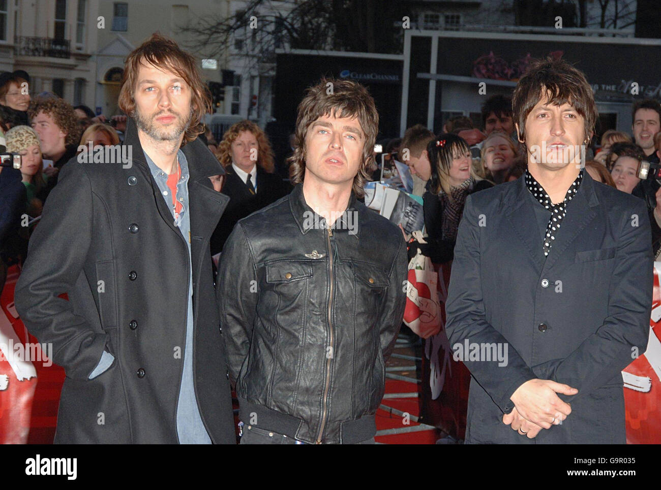 (From left to right) Andy Bell, Noel Gallagher and Gem Archer from ...