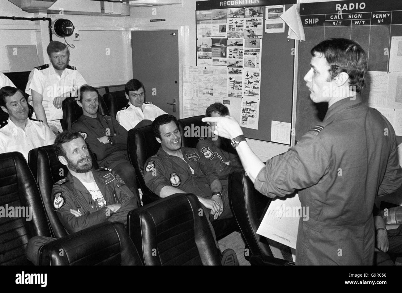 Falklands War - Harrier Pilots Stock Photo - Alamy