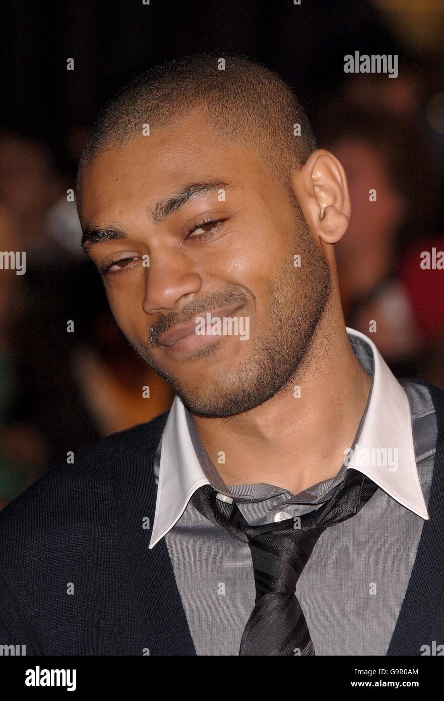 Kano arrives for the BRIT Awards 2007, at Earls Court in central London ...