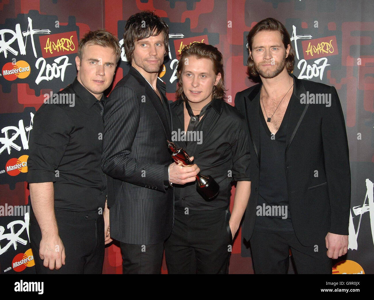 Take That receive the Award for Best British Single, during the Brit ...