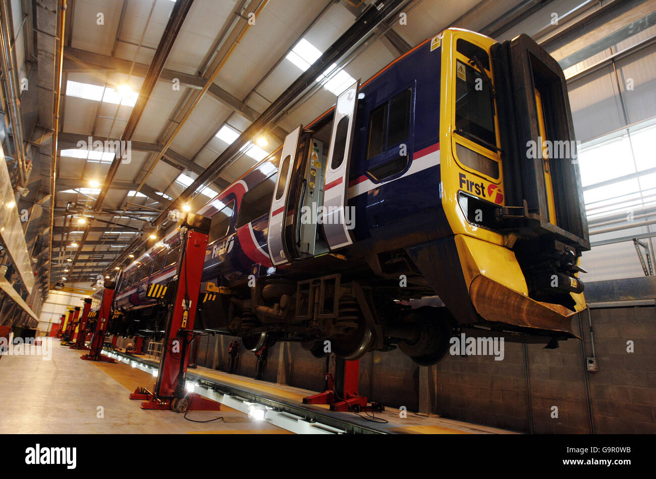 ScotRail maintenance facility Stock Photo - Alamy