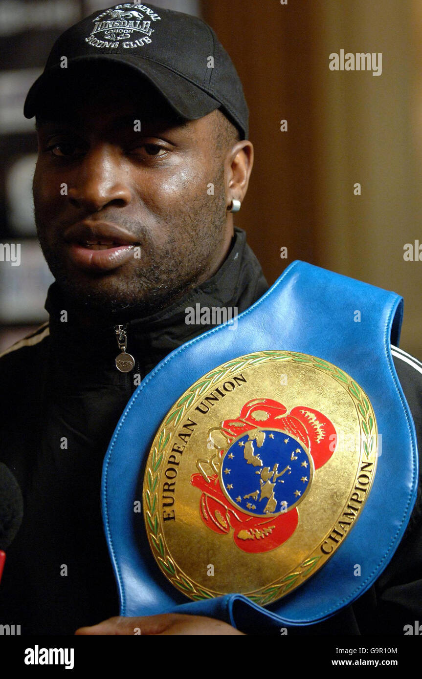 Boxing - Audley Harrison Press Conference - Landmark Hotel Stock Photo ...