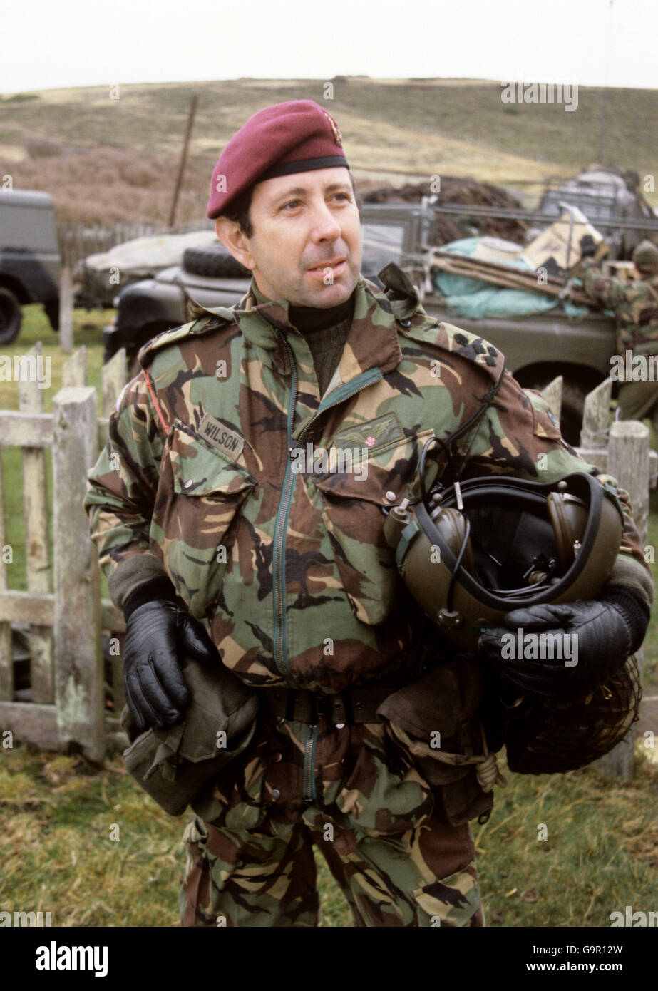 Falklands War - Brigadier Tony Wilson Stock Photo - Alamy