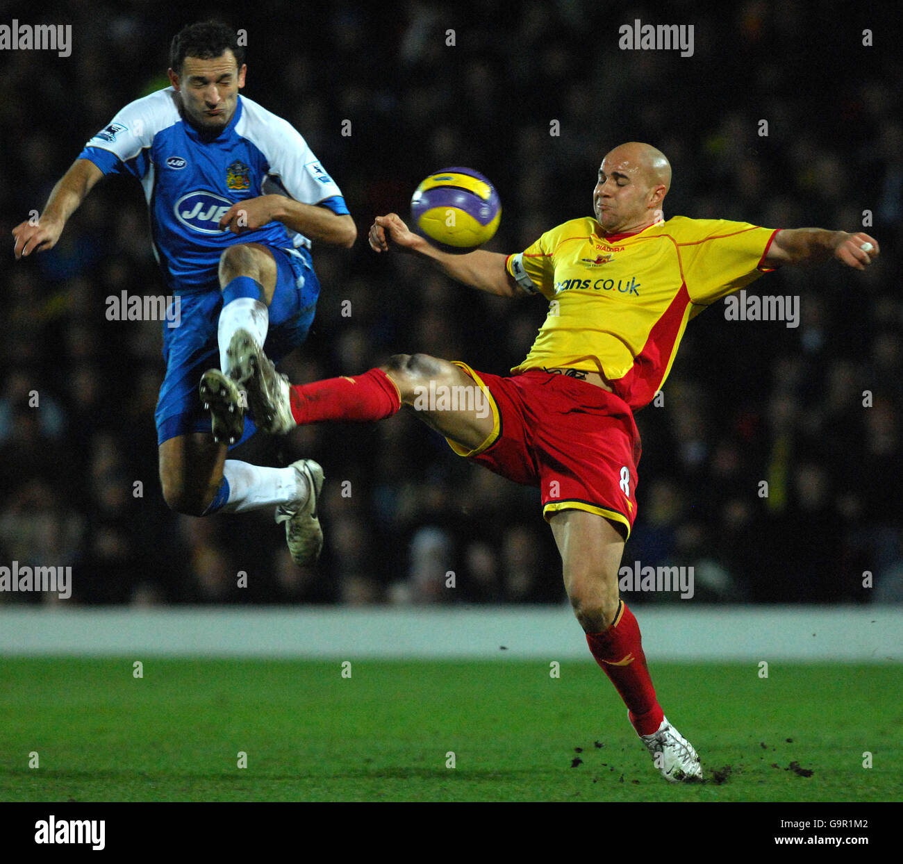 Watfords gavin mohan and wigan athletics josip skoko battle hi-res ...