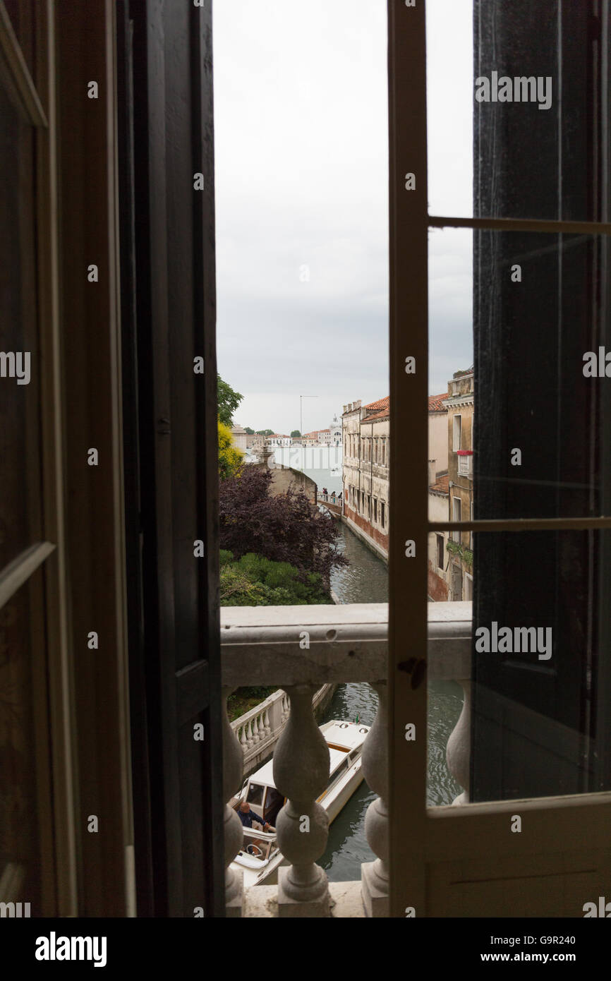 View through a window in Venice Stock Photo - Alamy