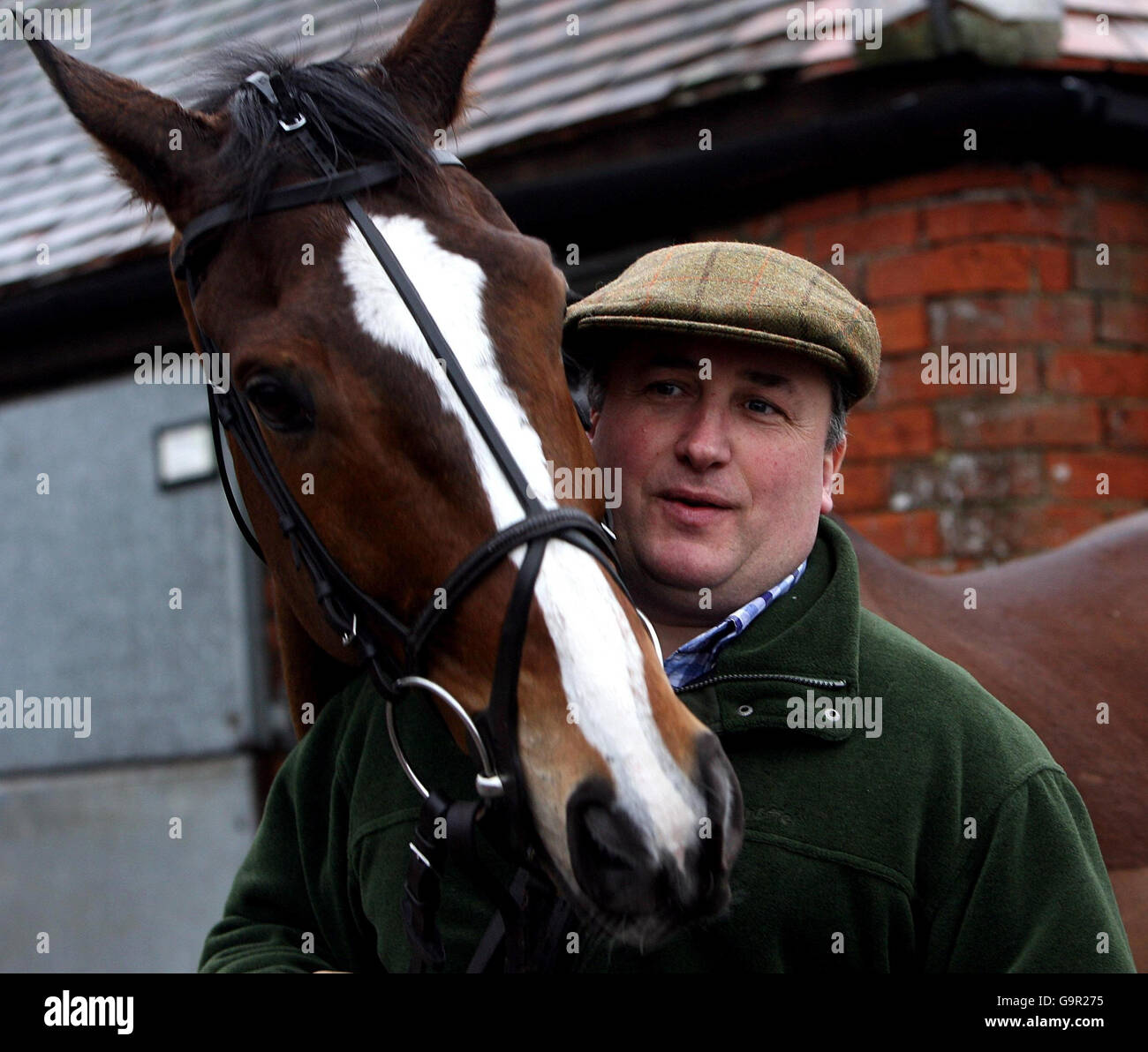 Trainer paul nicholls kauto star visit stables hi-res stock photography ...