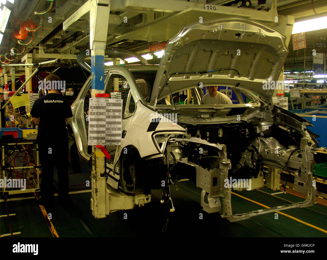 Assembly line of the new toyota auris at toyota hi-res stock ...