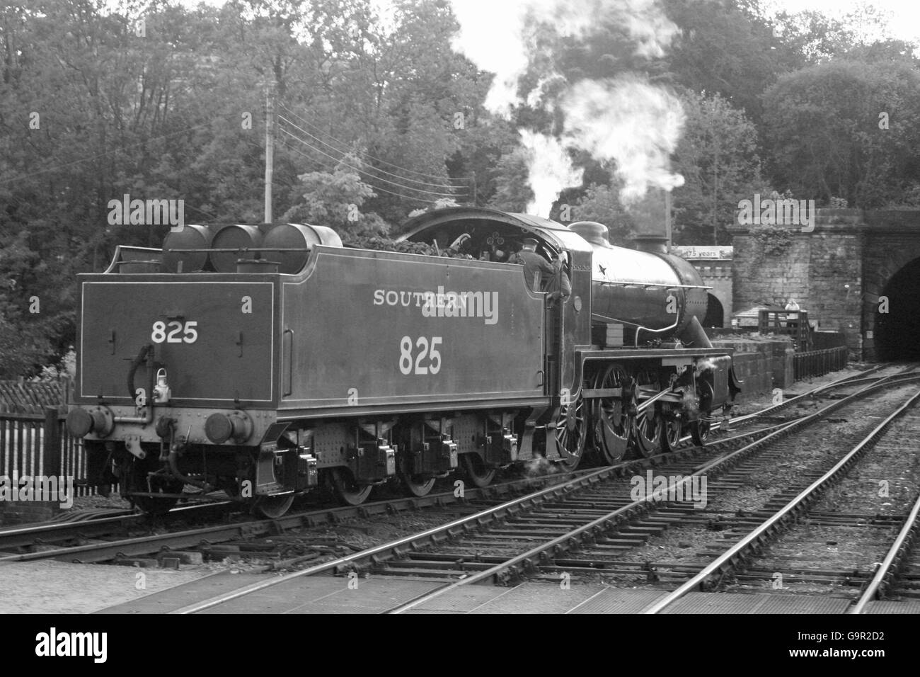 Heritage railway southern england Black and White Stock Photos & Images ...