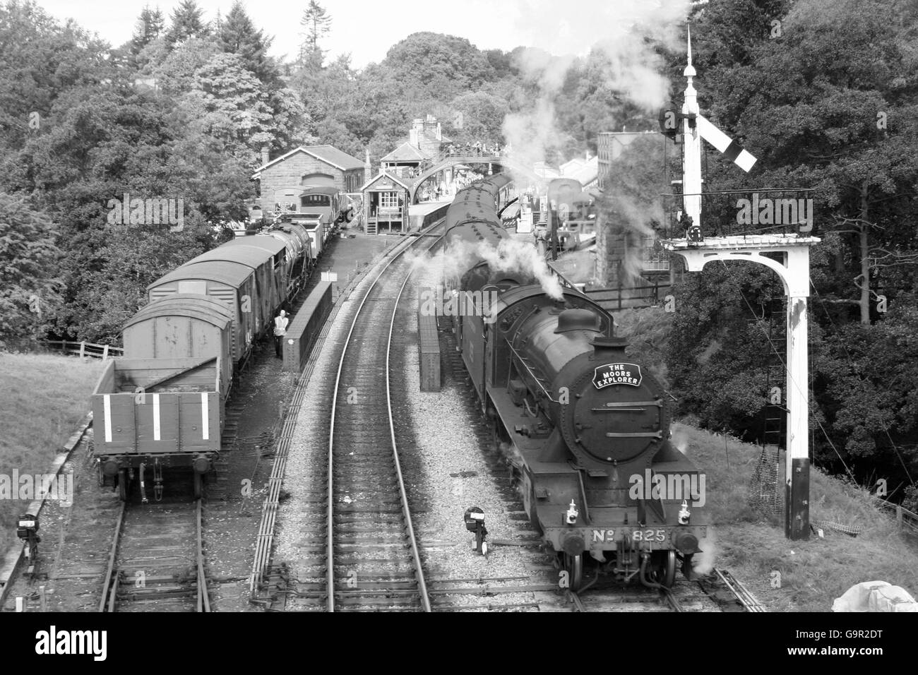Southern S15 about to depart Goathland with a train for Pickering Stock ...