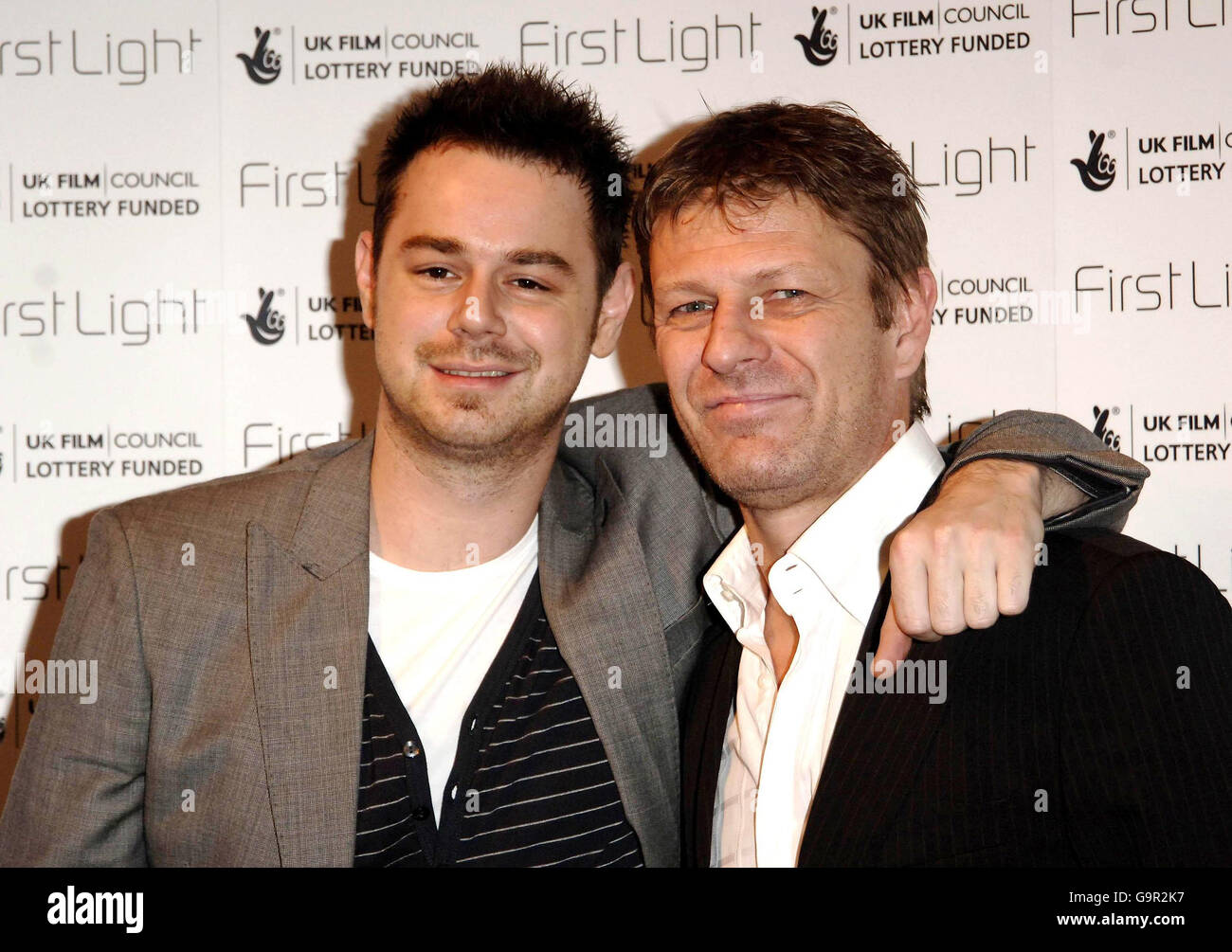Danny Dyer (left) and Sean Bean arrive for the First Light Film Awards ...