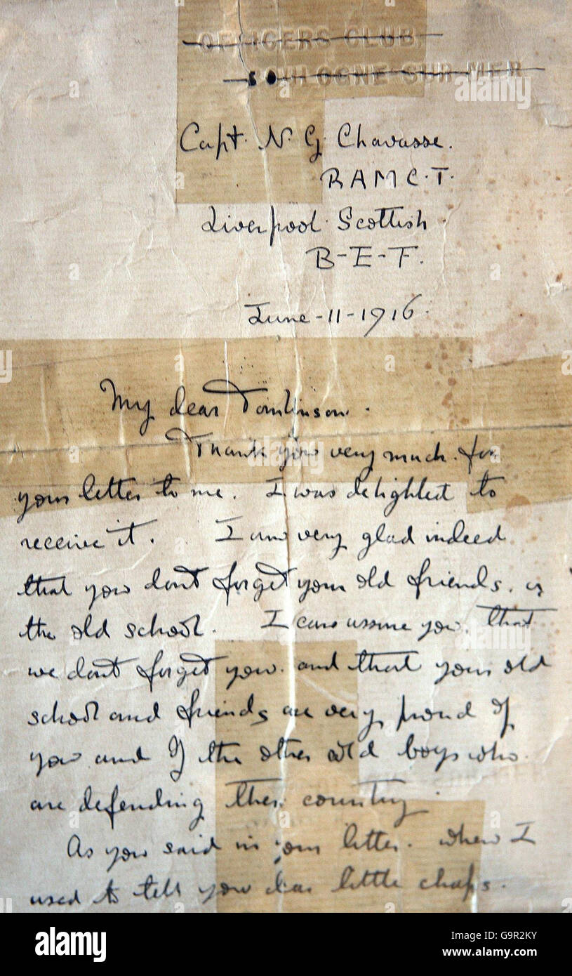 1040 at Cato and Crane Auctioneer's in Liverpool. Captain Noel Chavasse ...