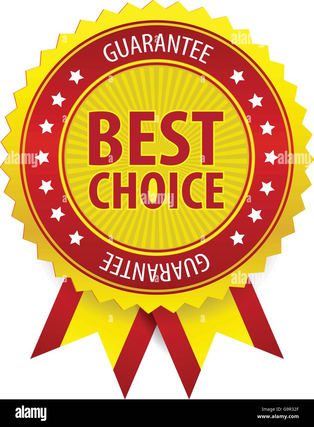 This image is a vector file representing a best choice label Stock ...
