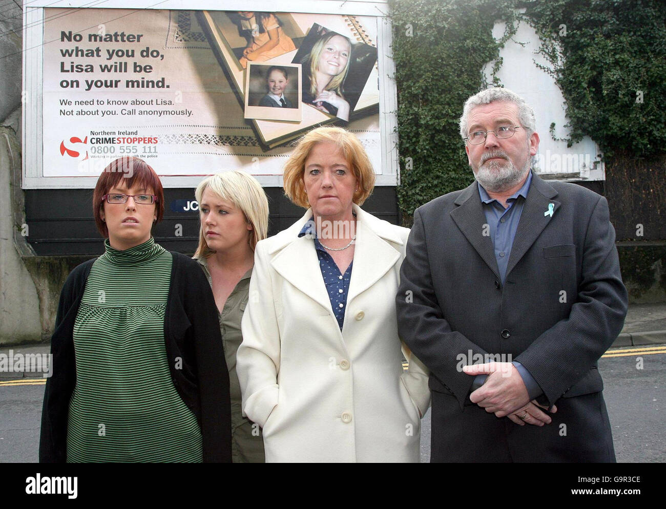 The family of murdered 25-year-old woman Lisa Dorrian: (from left ...