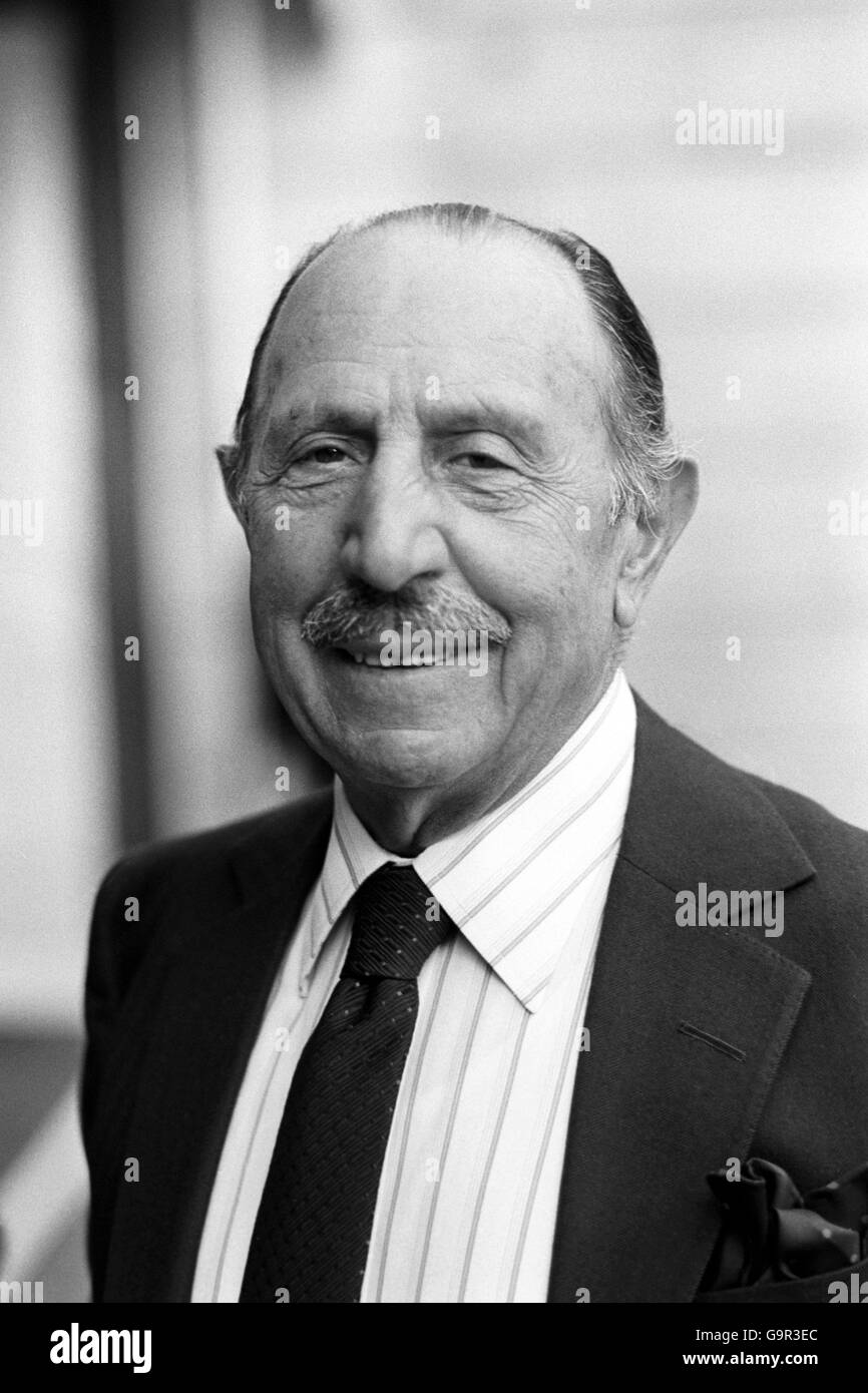 Sir Charles Forte, founder and head of the Trusthouse Forte Chain Stock ...