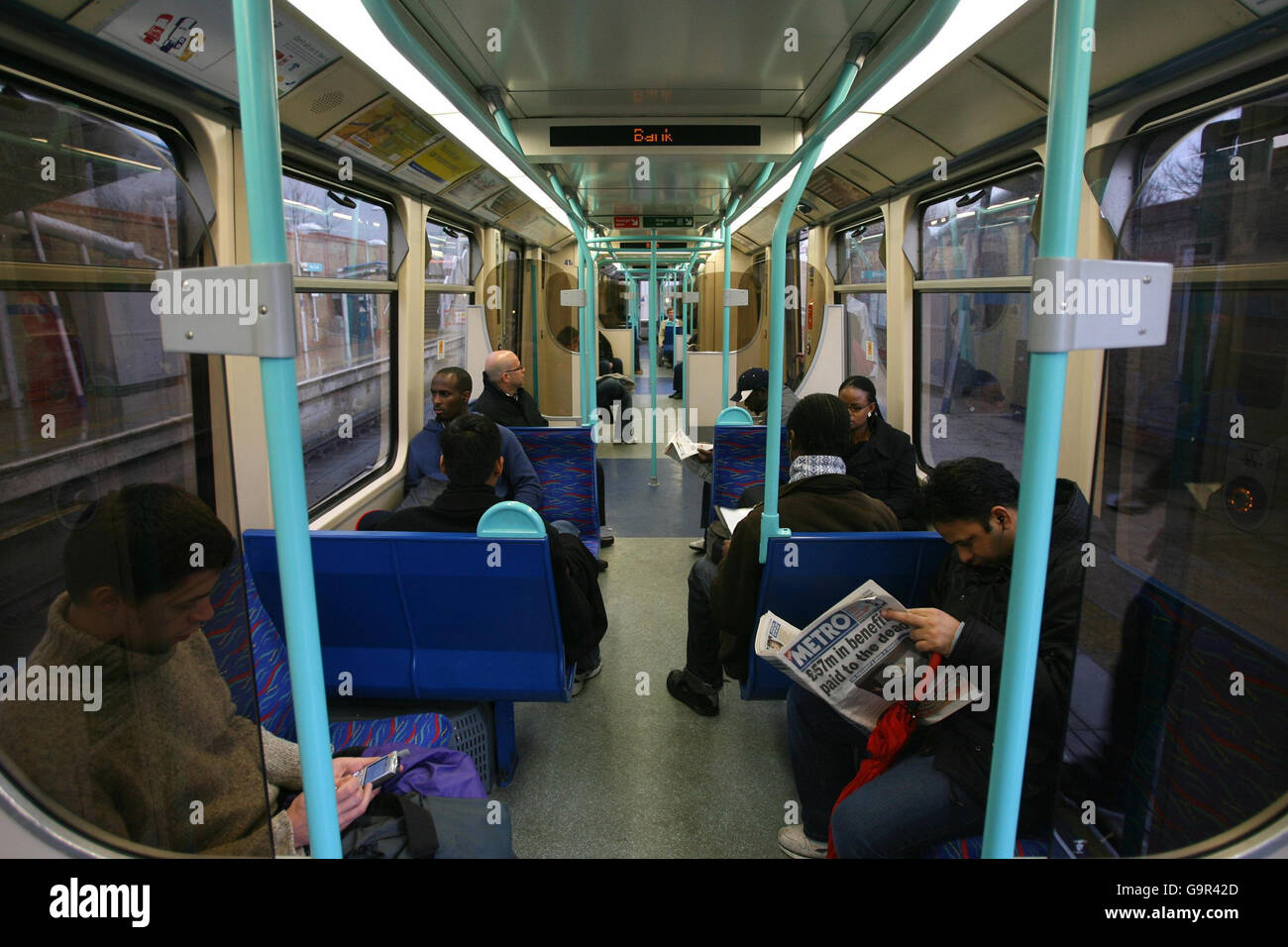Passengers sitting on a train hi-res stock photography and images - Alamy