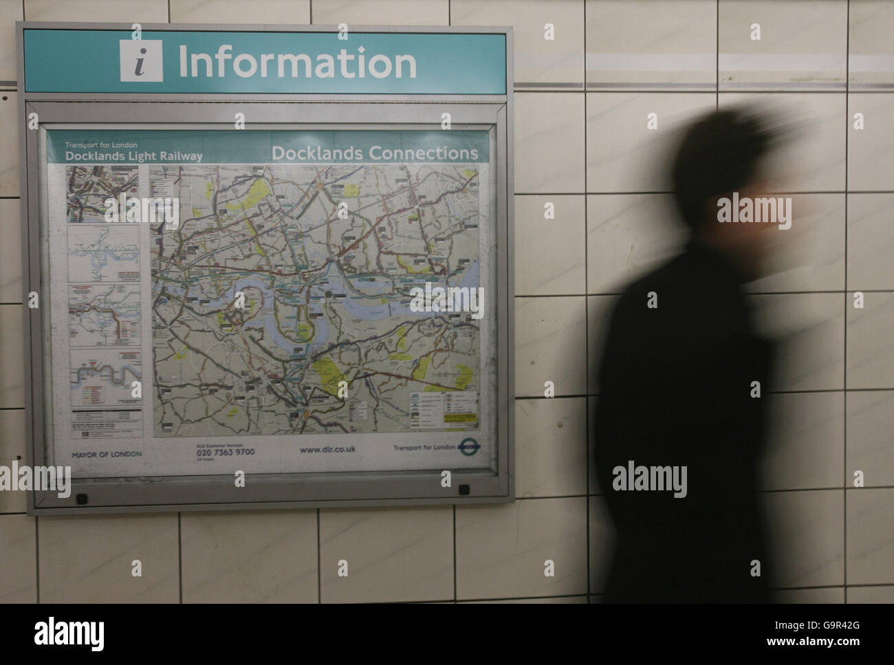 Docklands light railway map hi-res stock photography and images - Alamy