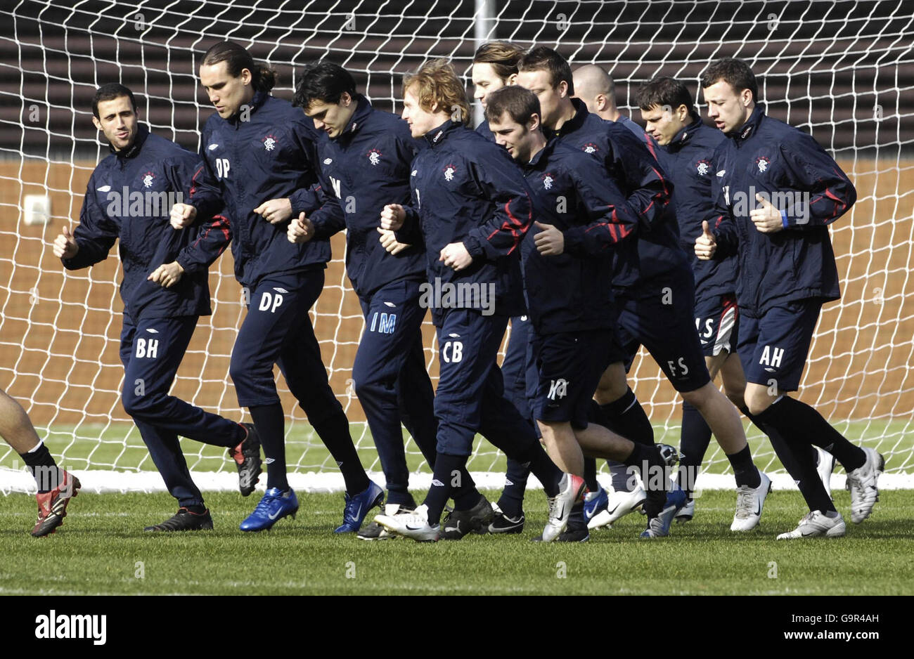 Soccer - Rangers training session - Murray Park Stock Photo - Alamy