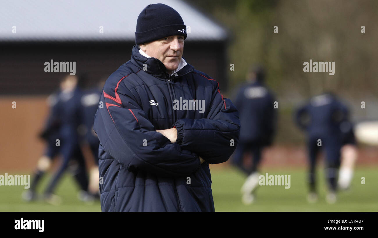 Soccer - Rangers training session - Murray Park Stock Photo - Alamy