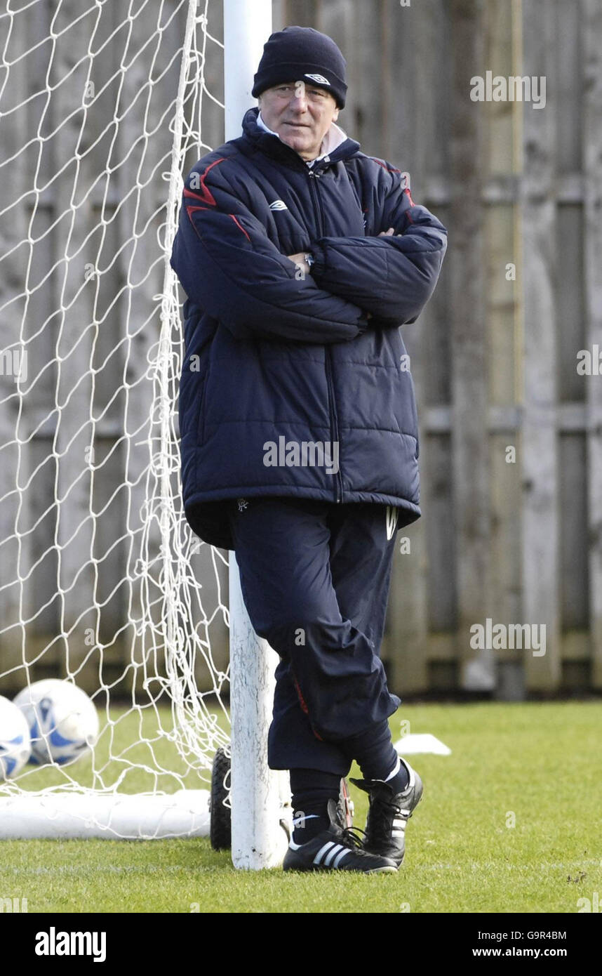 Soccer - Rangers training session - Murray Park Stock Photo - Alamy
